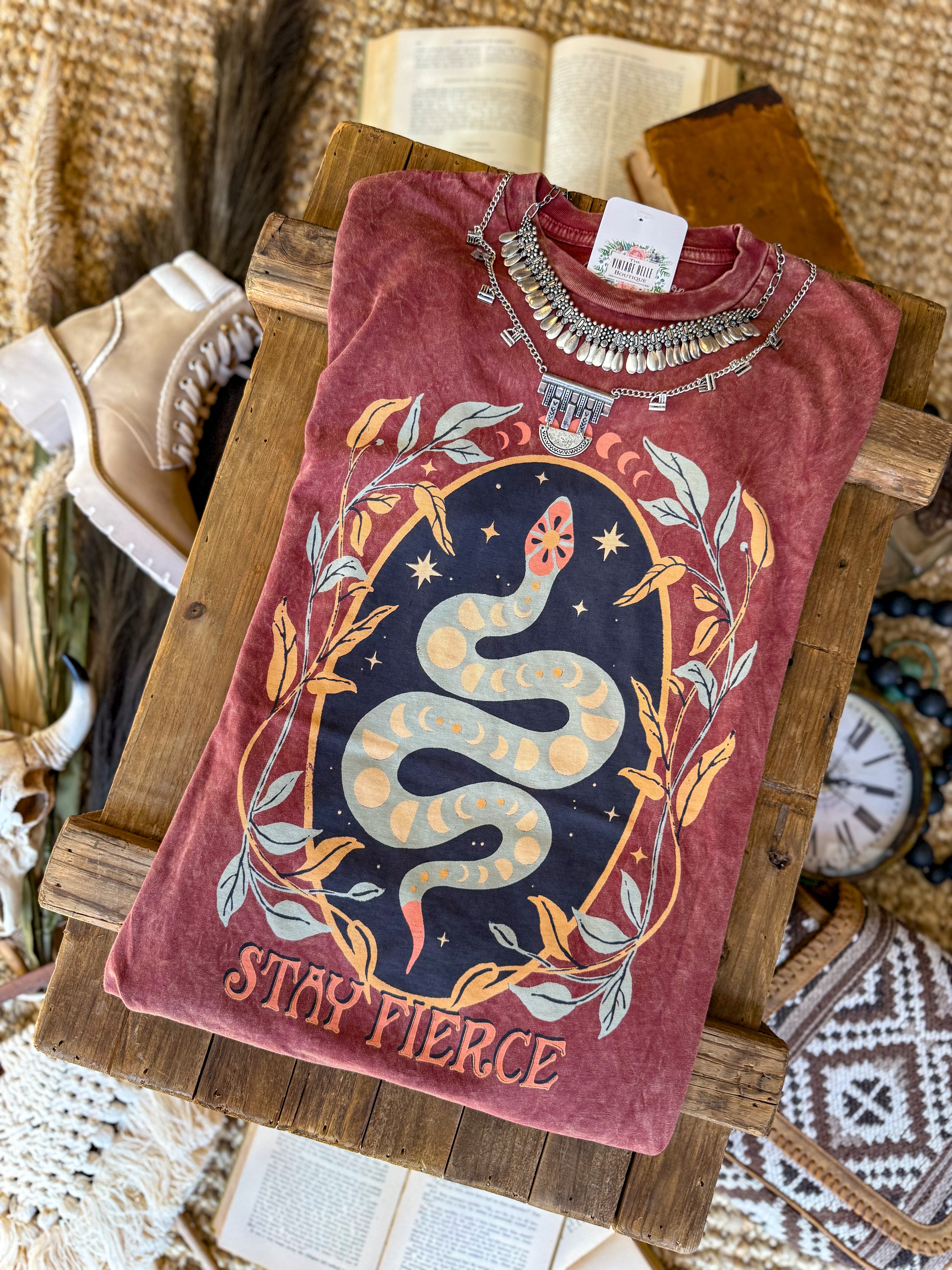 Stay Fierce Graphic Tee – The Vintage Belle